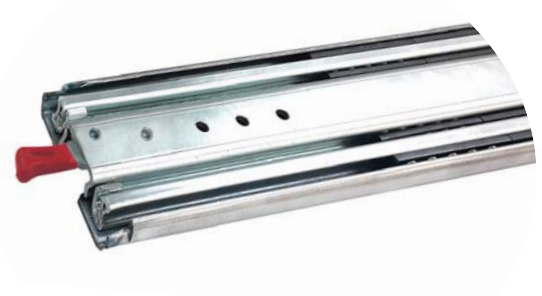 Drawer slide 3-part lock-in / lock-out 76 mm | Drawer slides